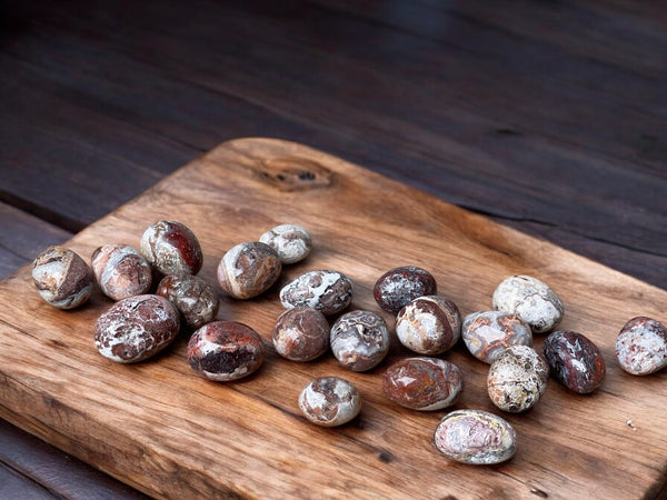 Mexican Crazy Lace Agate Tumbled Crystals | Decorative Stones