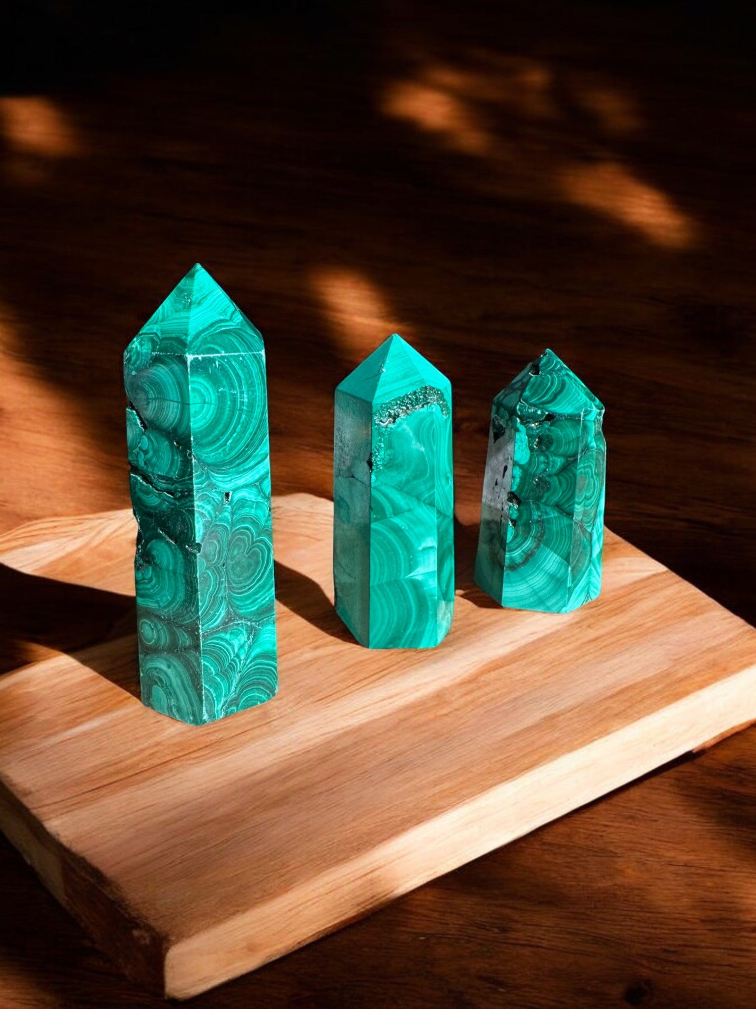 Malachite Crystal Towers | Green Crystals for Prosperity