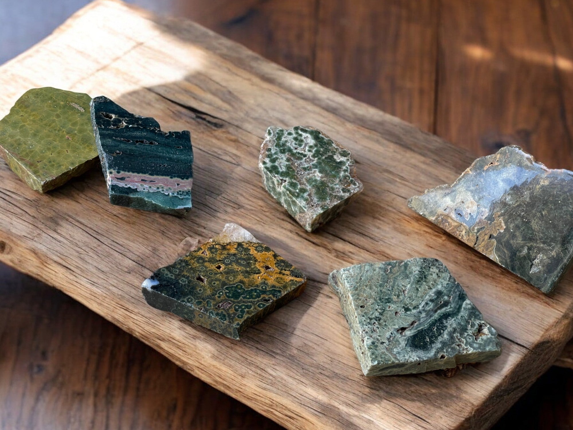 Ocean Jasper Crystal Slabs | Decorative Joy Stones