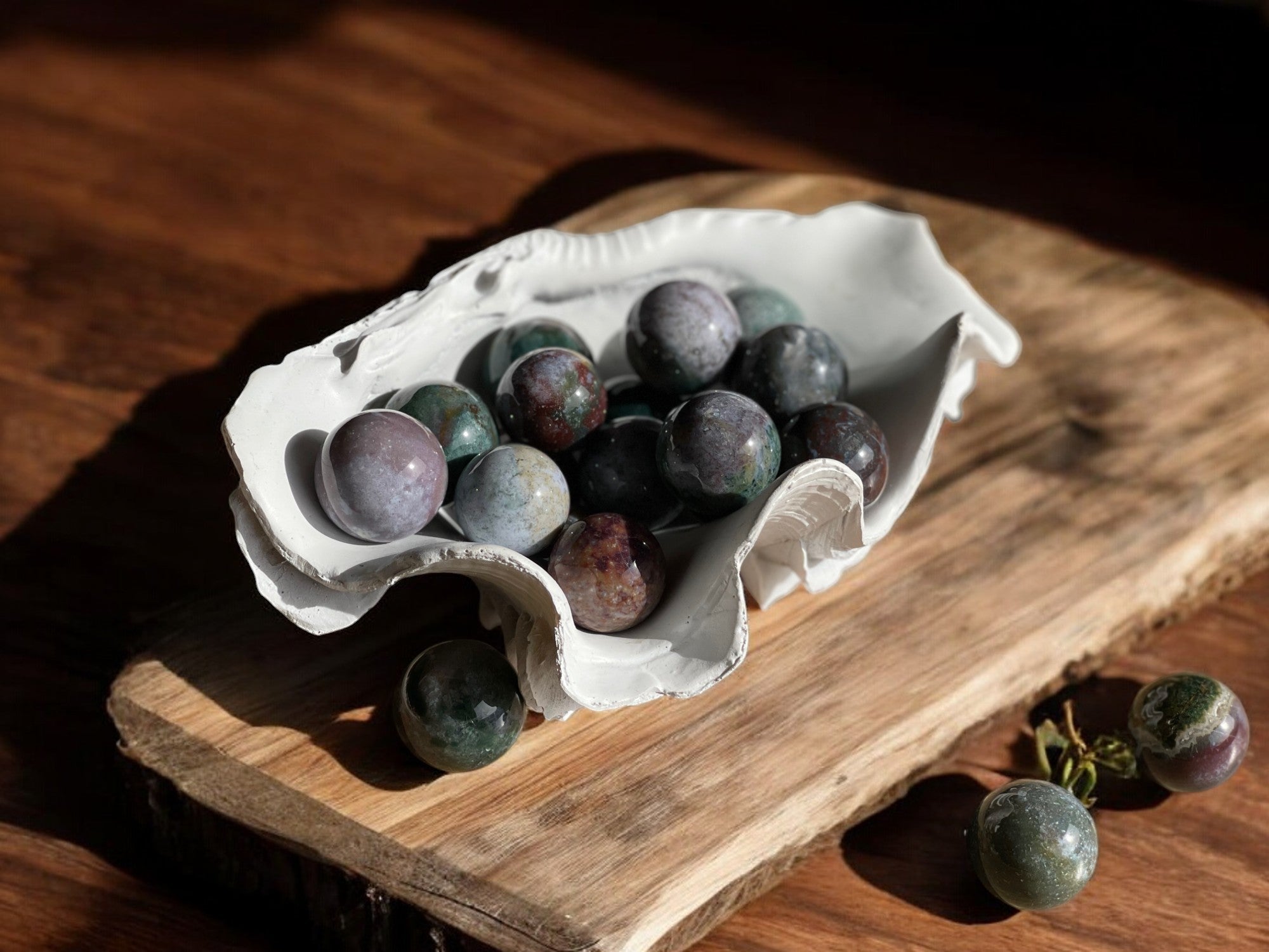 Ocean Jasper Mini Crystal Spheres | Decorative Crystal Balls